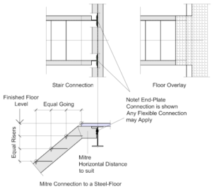 Stairways – Top Connection to a Steel Floor – Structural Detailer